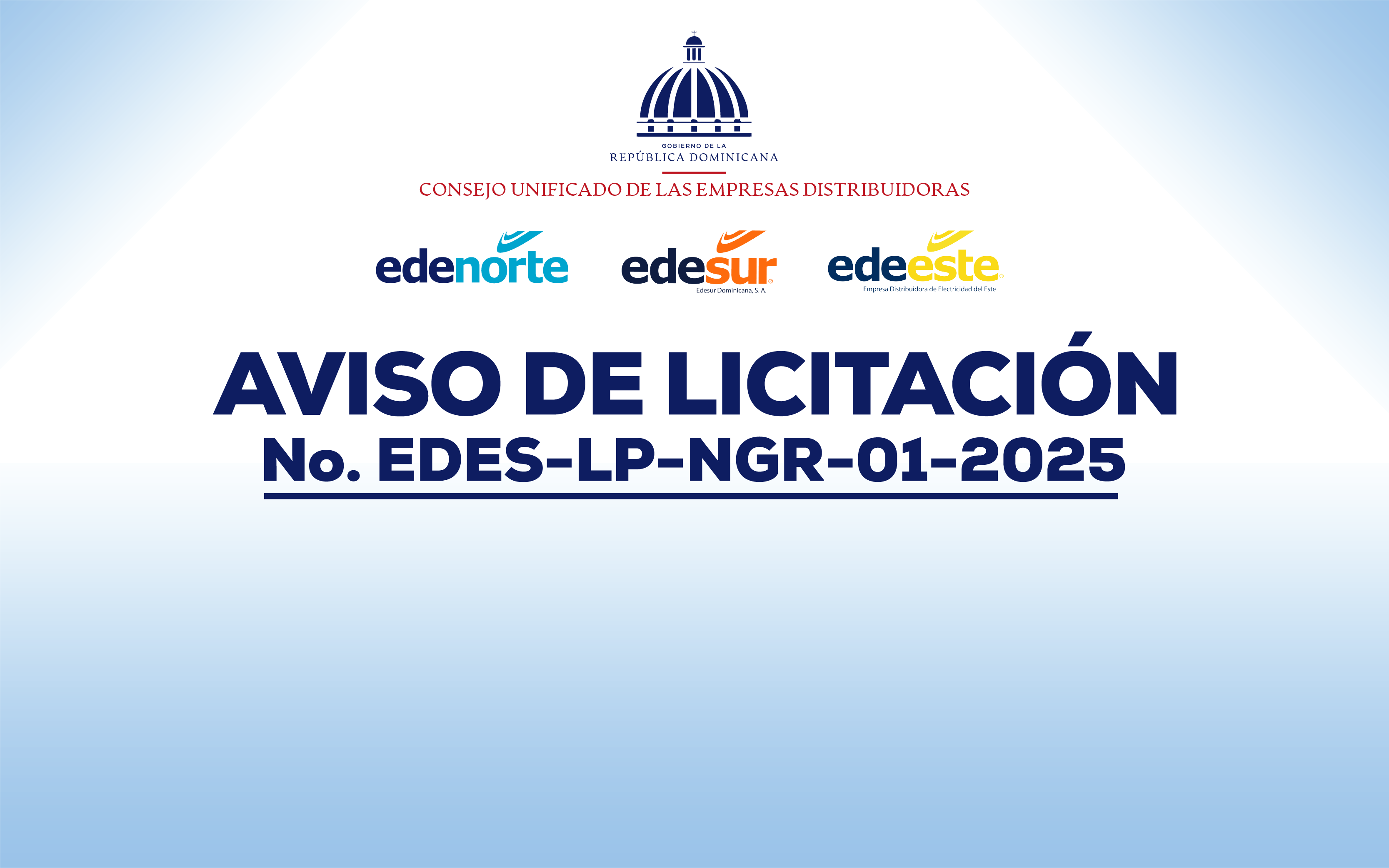 Licitación 2025 de Energía Renovable en RD – EDENORTE, EDESUR y EDEESTE